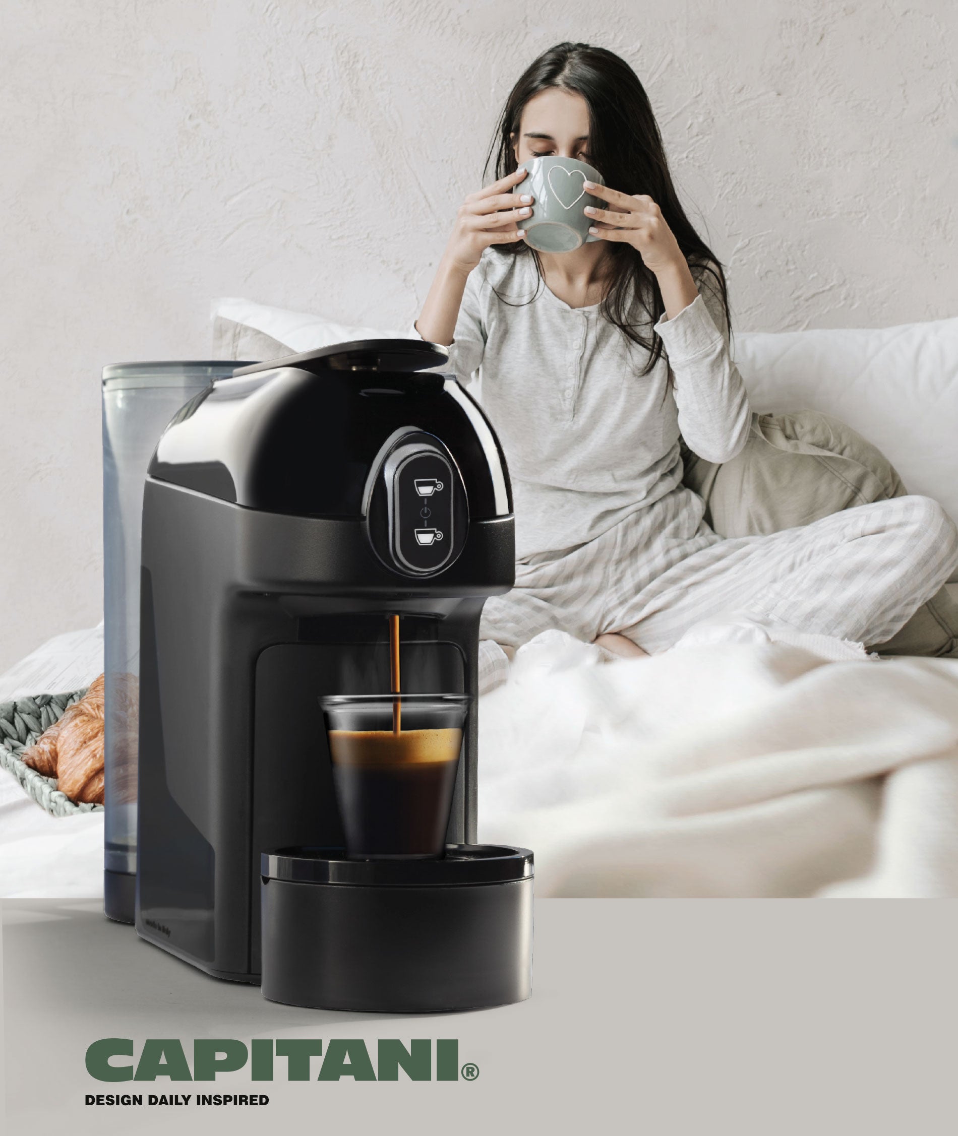 Mood Espresso| Compact Espresso Machine| Get 40 Coffee Capsules Free ...